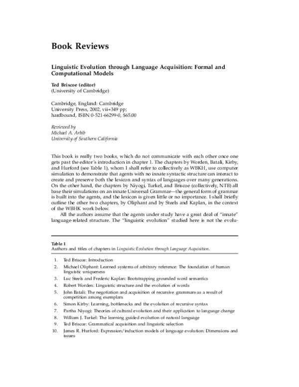 Pdf Implementing Typed Feature Structure Grammars By Ann Copestake