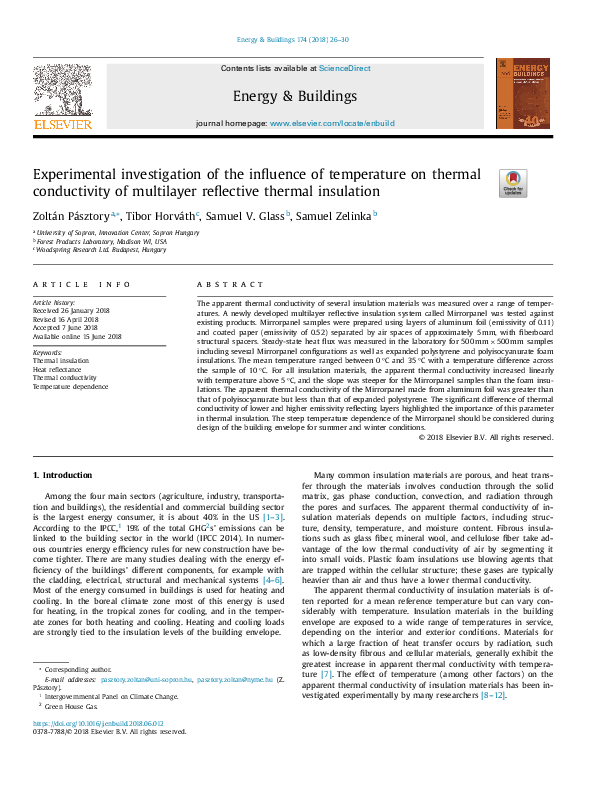 (PDF) Experimental investigation of the influence of temperature on ...