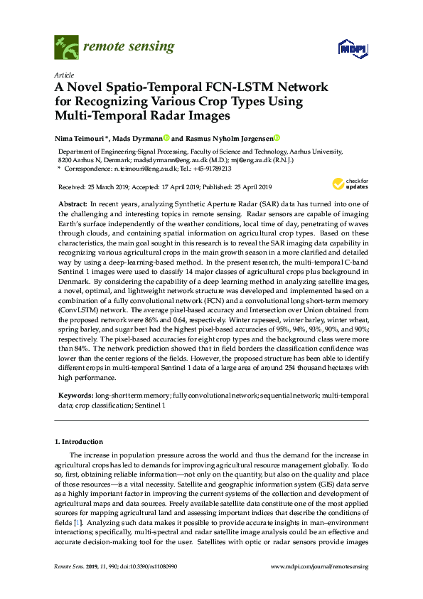Pdf A Novel Spatio Temporal Fcn Lstm Network For Recognizing Various