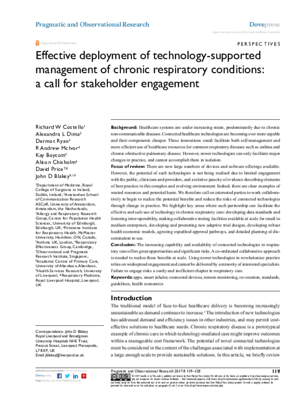 (PDF) Effective deployment of technology-supported management of ...