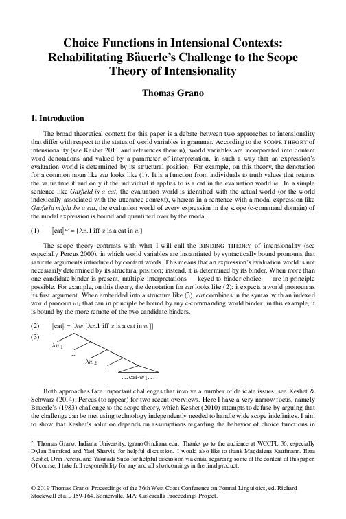 (PDF) Choice Functions in Intensional Contexts: Rehabilitating Bäuerle's Challenge to the Scope ...