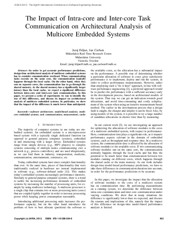 (PDF) The Impact of Intra-core and Inter-core Task Communication on ...
