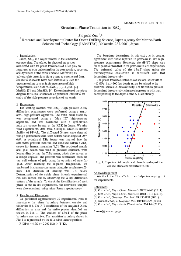 (PDF) Structural Phase Transition in SiO 2
