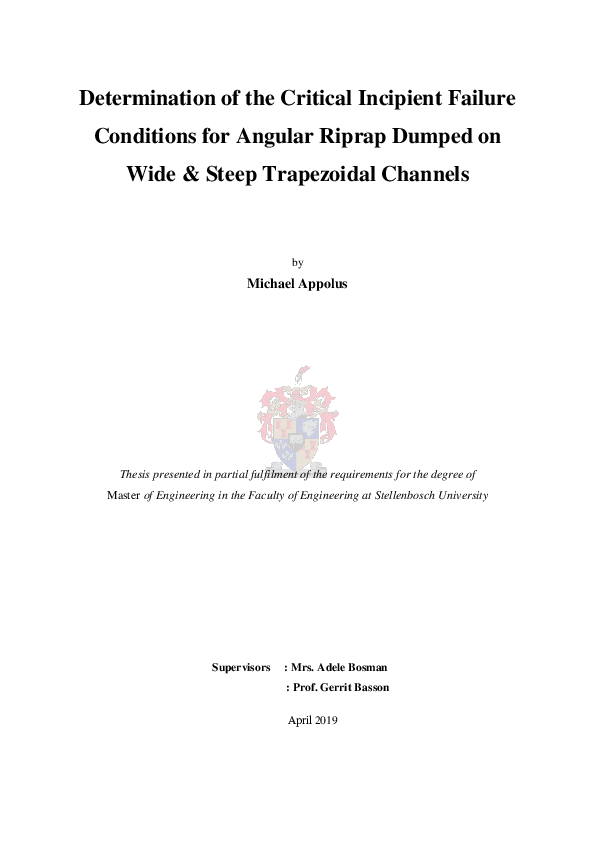(PDF) Displacements as failure origin of placed riprap on steep slopes ...