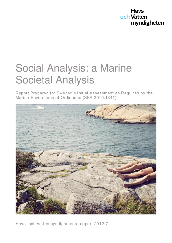 (PDF) Social analysis: a marine societal analysis