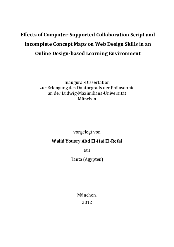 (PDF) Effects of computer-supported collaboration script and incomplete concept maps on web ...