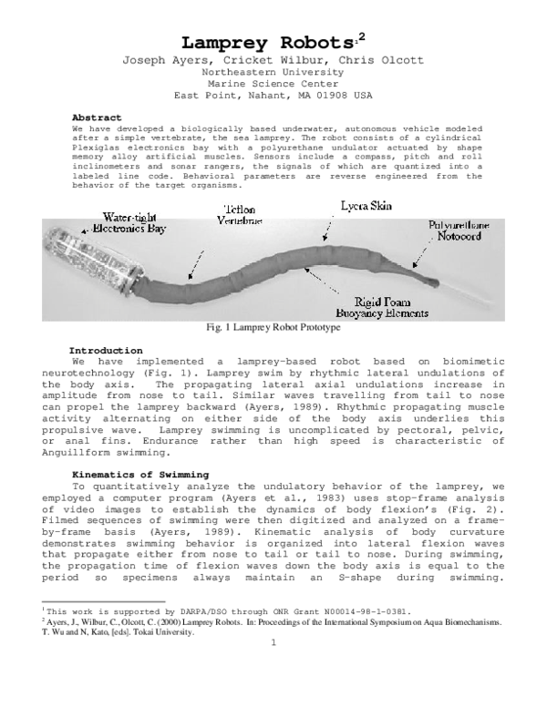 (PDF) Lamprey Robots1 2