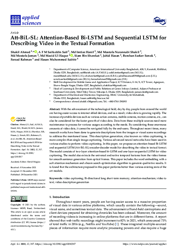 Pdf Att Bil Sl Attention Based Bi Lstm And Sequential Lstm For