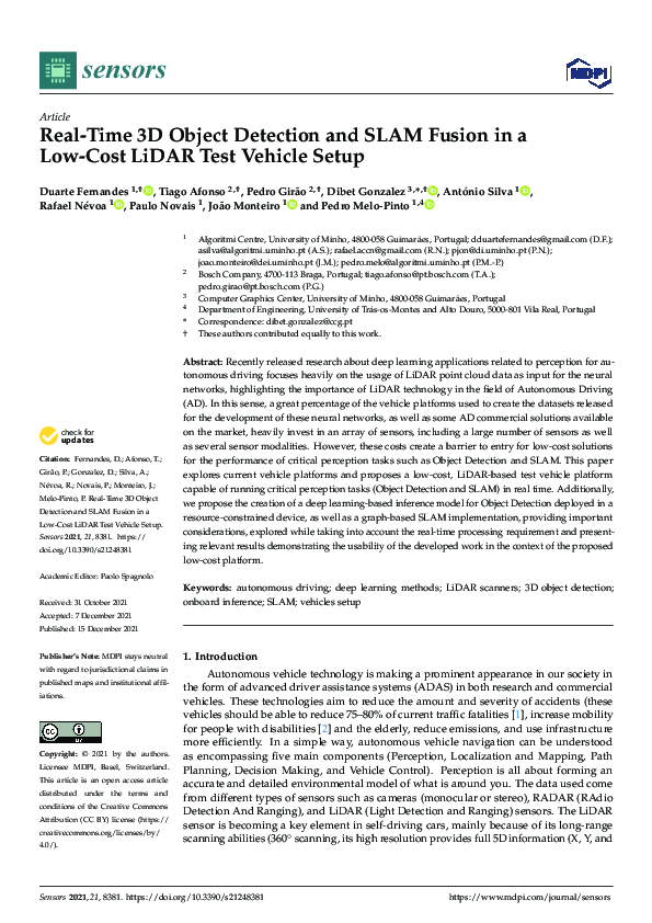 (PDF) Real-Time 3D Object Detection and SLAM Fusion in a Low-Cost LiDAR ...