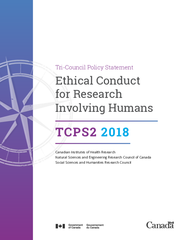 (PDF) Tri-Council Policy Statement: Ethical Conduct for Research ...