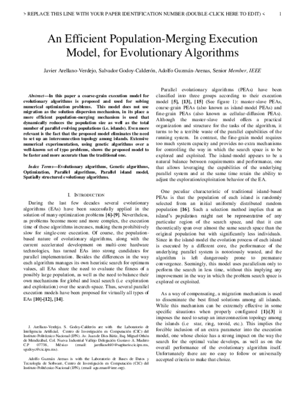 (PDF) 196. An Efficient Population-Merging Execution Model, for ...