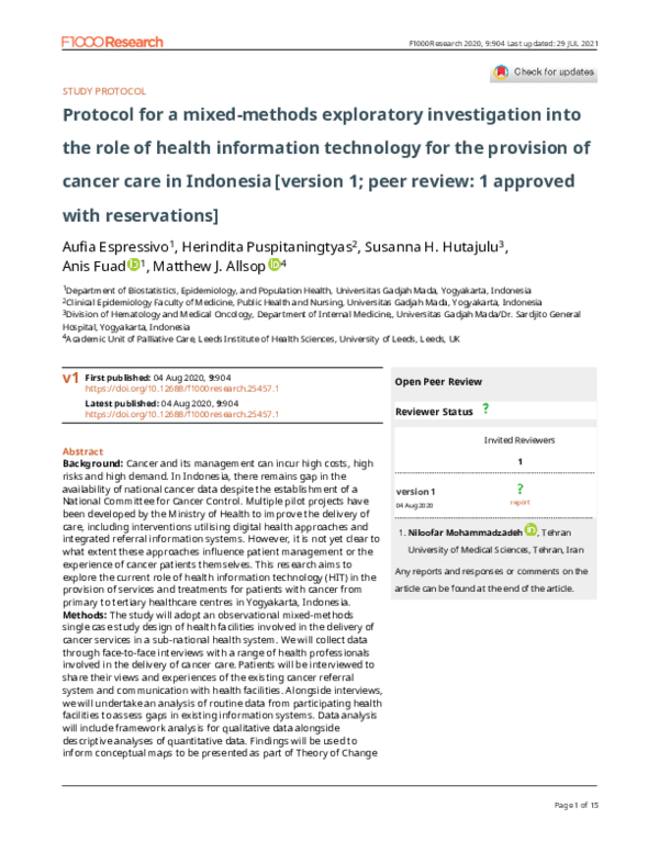 (PDF) Protocol for a mixed-methods exploratory investigation into the ...
