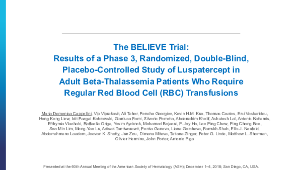 (PDF) The Believe Trial: Results of a Phase 3, Randomized, Double-Blind, Placebo-Controlled ...