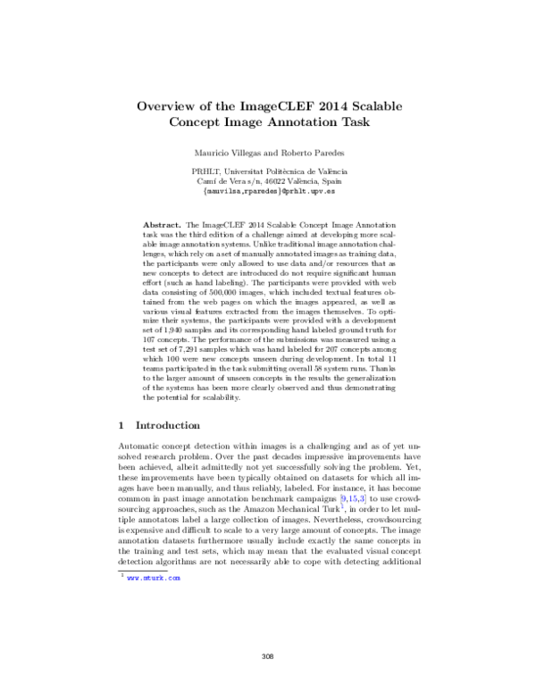 (PDF) Overview of the ImageCLEF 2016 Scalable Concept Image Annotation Task