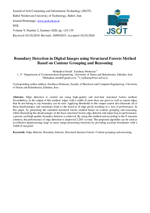 (PDF) Boundary Detection in Digital Images using Structural Forests ...