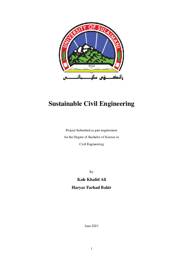 (PDF) Sustainable Civil Engineering - Research