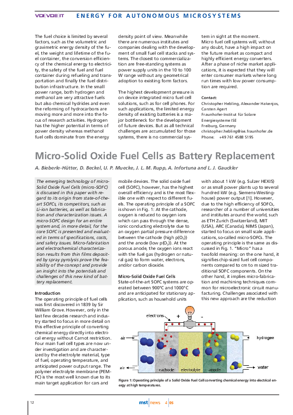 (PDF) Micro-Solid Oxide Fuel Cells as Battery Replacement