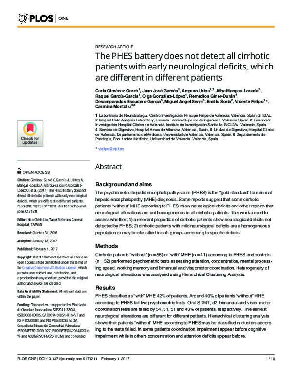 (PDF) The PHES battery does not detect all cirrhotic patients with ...