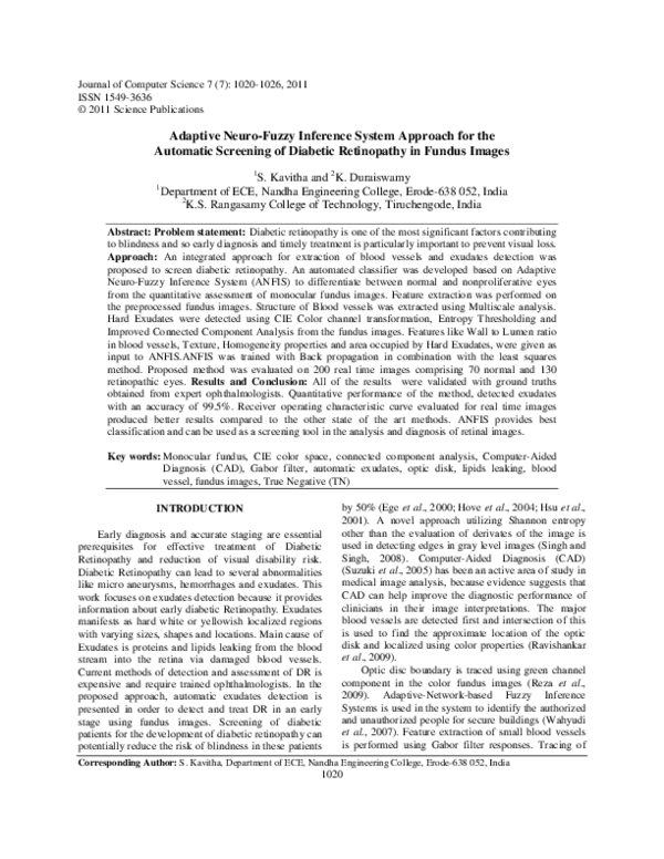 (PDF) Adaptive Neuro-Fuzzy Inference System Approach for Fault Detection and Diagnosis of ...