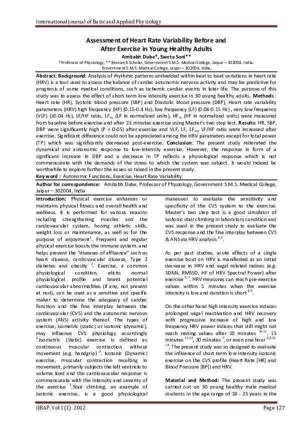 (PDF) International Journal of Basic and Applied Physiology