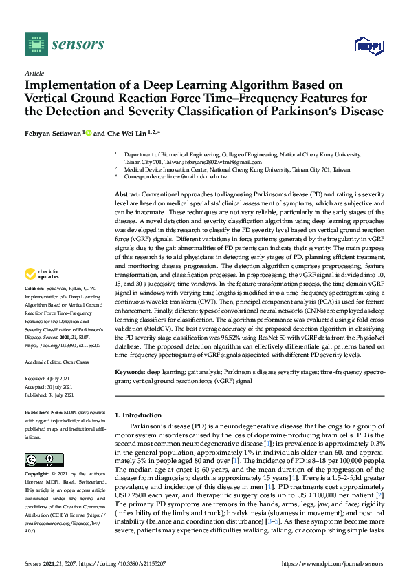 (PDF) Implementation of a Deep Learning Algorithm Based on Vertical Ground Reaction Force Time ...