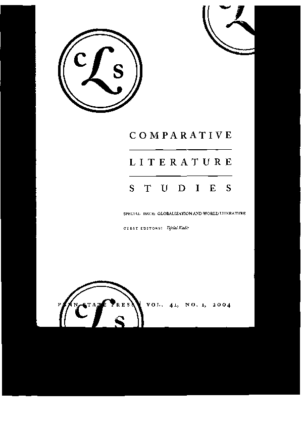 (PDF) Comparative Literature Studies
