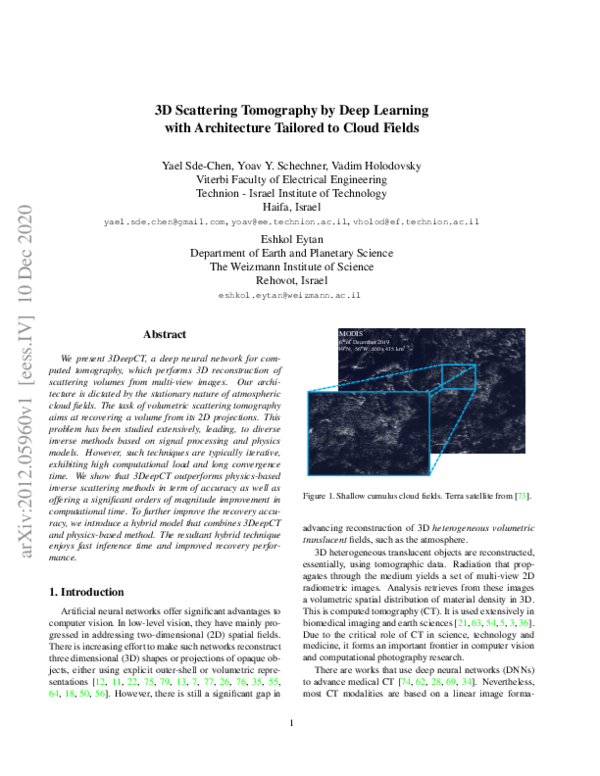 (PDF) 3D Scattering Tomography by Deep Learning with Architecture ...