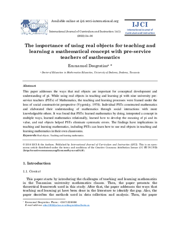 (PDF) International Journal of Curriculum and Instruction The ...