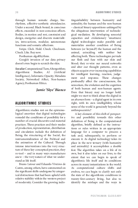 (PDF) Algorithmic Studies