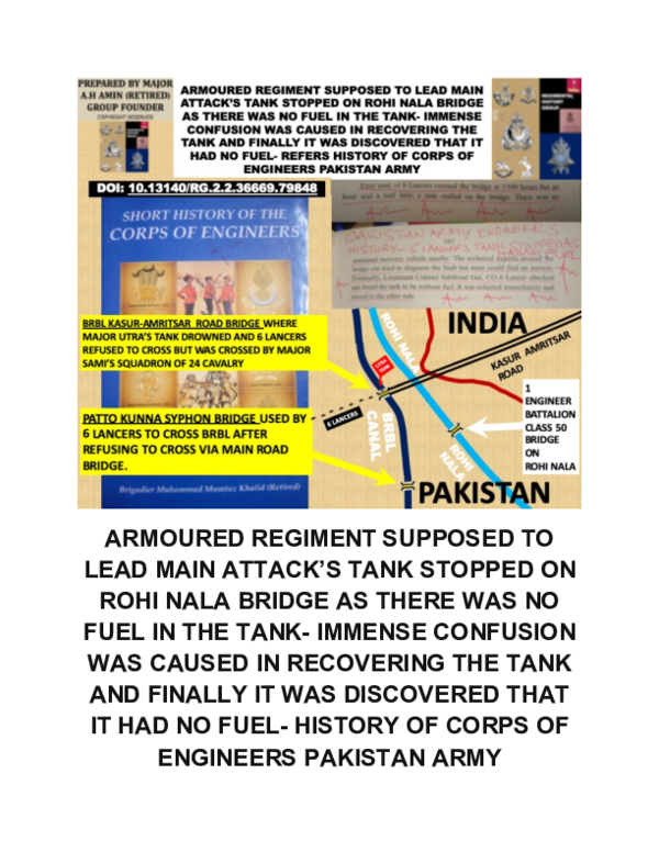 (PDF) ARMOURED REGIMENT SUPPOSED TO LEAD MAIN ATTACK S TANK STOPPED ON ...