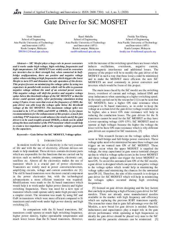 (PDF) Gate Driver for SiC MOSFET