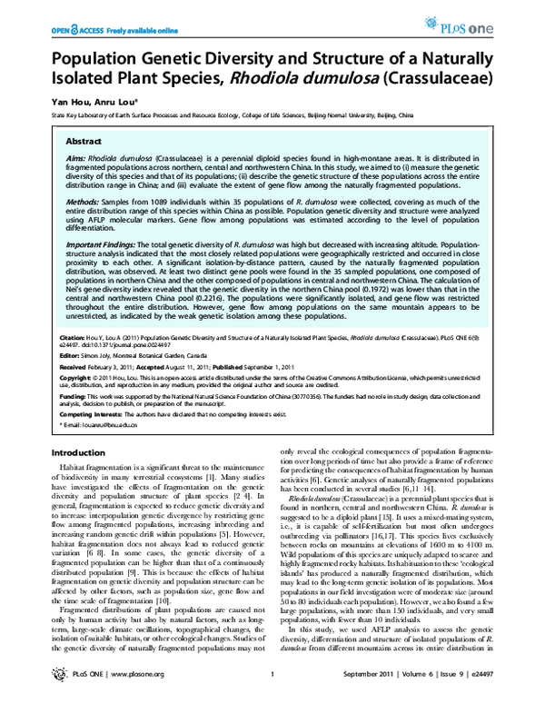 (PDF) Population genetic diversity and structure of Pilosocereus tillianus (Cactaceae, Cereeae ...