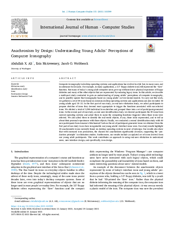 (PDF) Anachronism by Design: Understanding Young Adults' Perceptions of ...