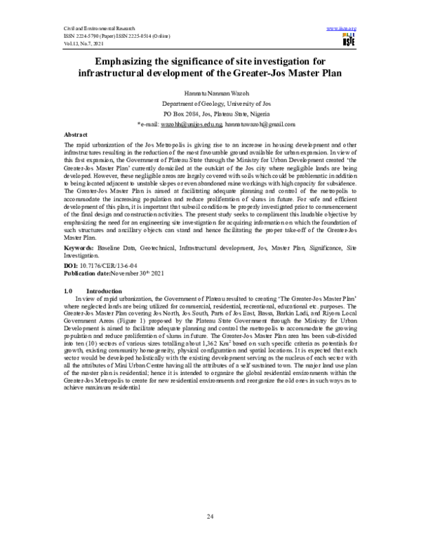 (PDF) Emphasizing the significance of site investigation for ...