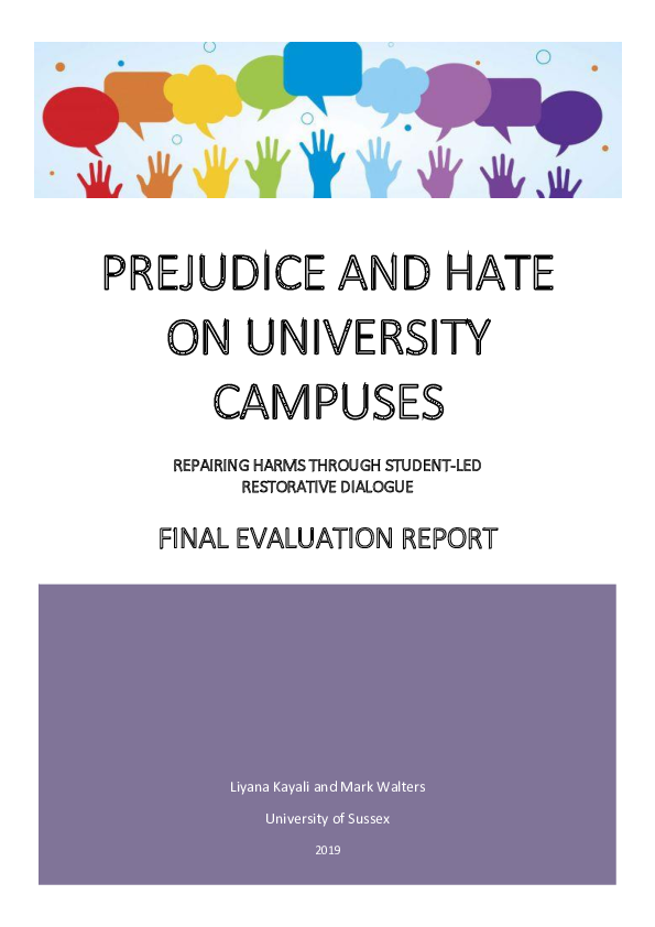 (PDF) Prejudice and hate on university campuses: repairing harms ...