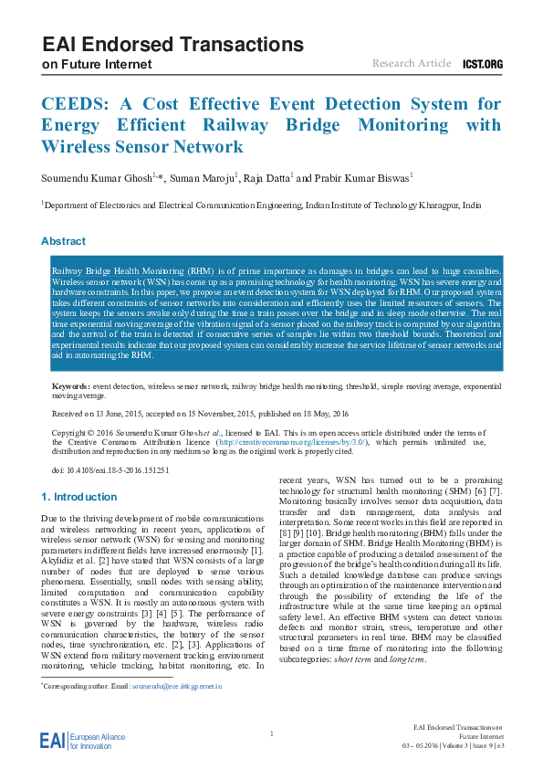 (PDF) CEEDS: A Cost Effective Event Detection System for Energy Efficient Railway Bridge ...