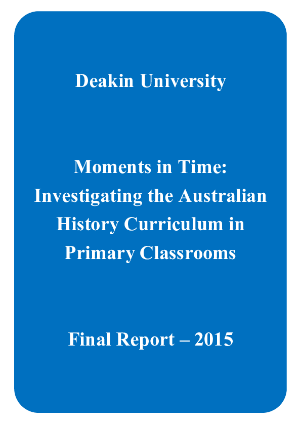 (PDF) Moments in time : investigating the Australian history curriculum ...