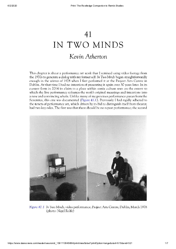 (PDF) In Two Minds