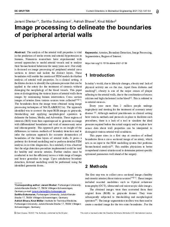 (PDF) Image processing to delineate the boundaries of peripheral ...