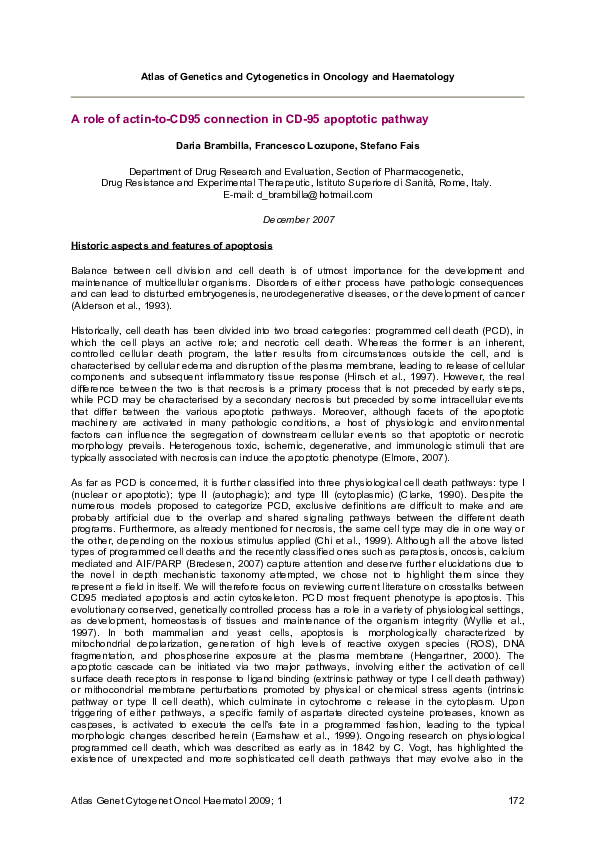 (PDF) Atlas of Genetics and Cytogenetics in Oncology and Haematology