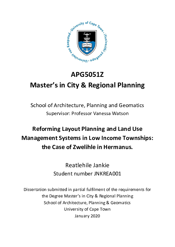 (PDF) Reforming Layout Planning and Land Use Management Systems in Low ...