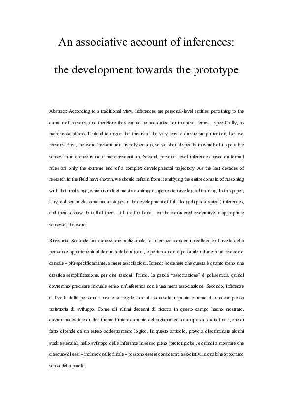 (PDF) Associative inferences Final