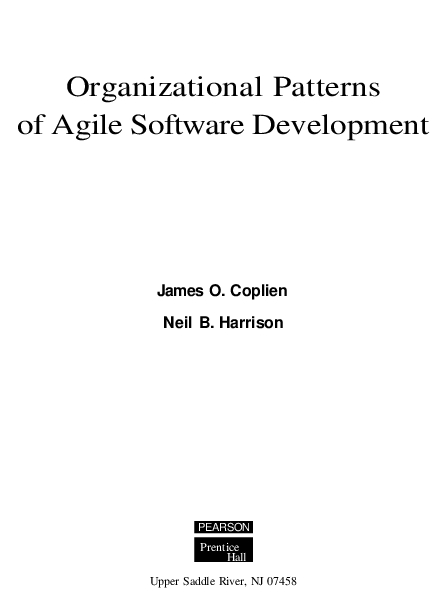(PDF) Organizational Patterns of Agile Software Development