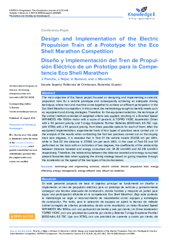(PDF) Design and Implementation of the Electric Propulsion Train of a ...