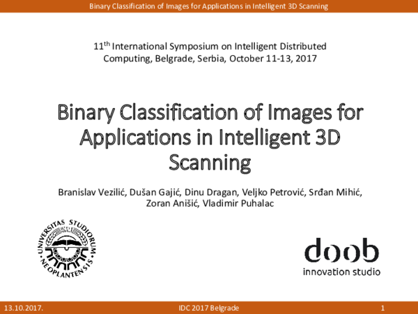 (PDF) Binary Classification of Images for Applications in Intelligent ...