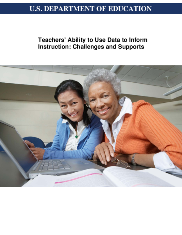 (PDF) Teachers' Ability to Use Data to Inform Instruction: Challenges ...