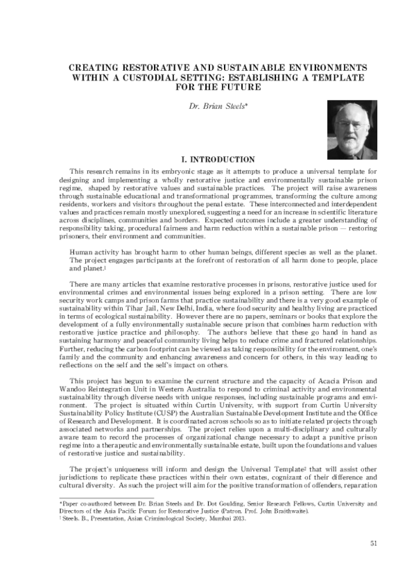 (PDF) Creating Restorative and Sustainable Environments Within a ...