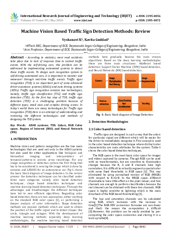 (PDF) Machine Vision Based Traffic Sign Detection Methods: Review (PDF) Machine Vision Based Traffic Sign Detection Methods: Review