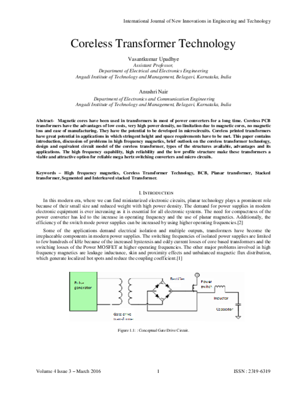 (PDF) Coreless Transformer Technology