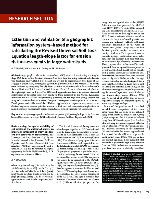 (PDF) Extension and validation of a geographic information system-based ...